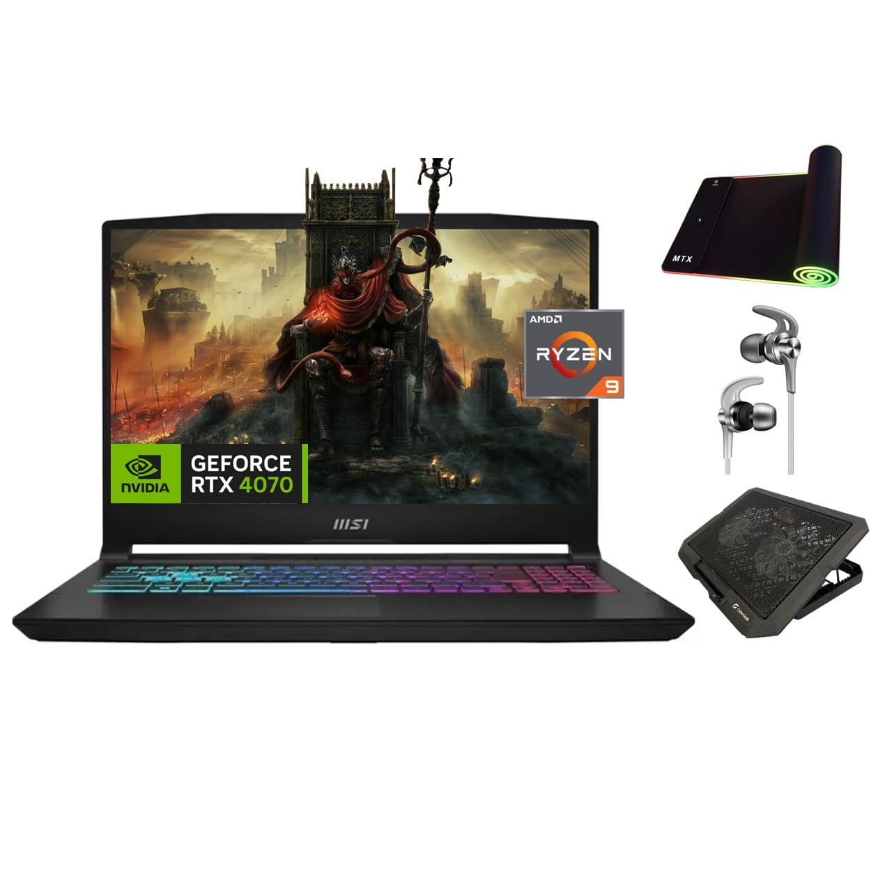 MSI Katana 15 4070 Gaming Laptop, 15.6" 144Hz FHD Display, AMD Ryzen 9 ...