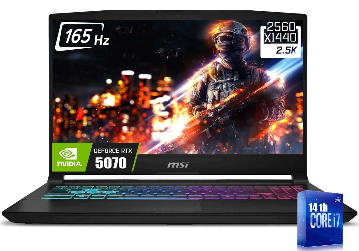 MSI Katana 15 HX Gaming Laptop, 15.6" 2560 x 1440 QHD 165Hz IPS Display, Intel 16-Core i7 ...