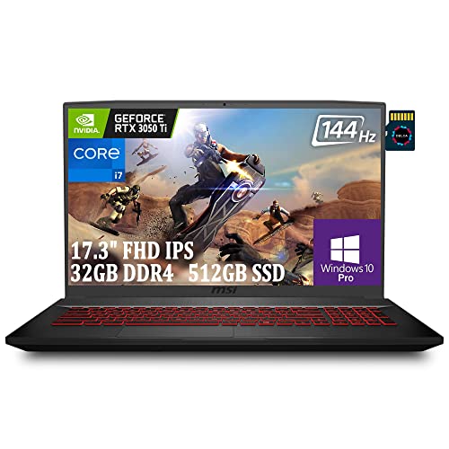 MSI Katana GF76 17 Gaming Laptop I 17.3inch Full HD IPS 144Hz 11th Gen ...