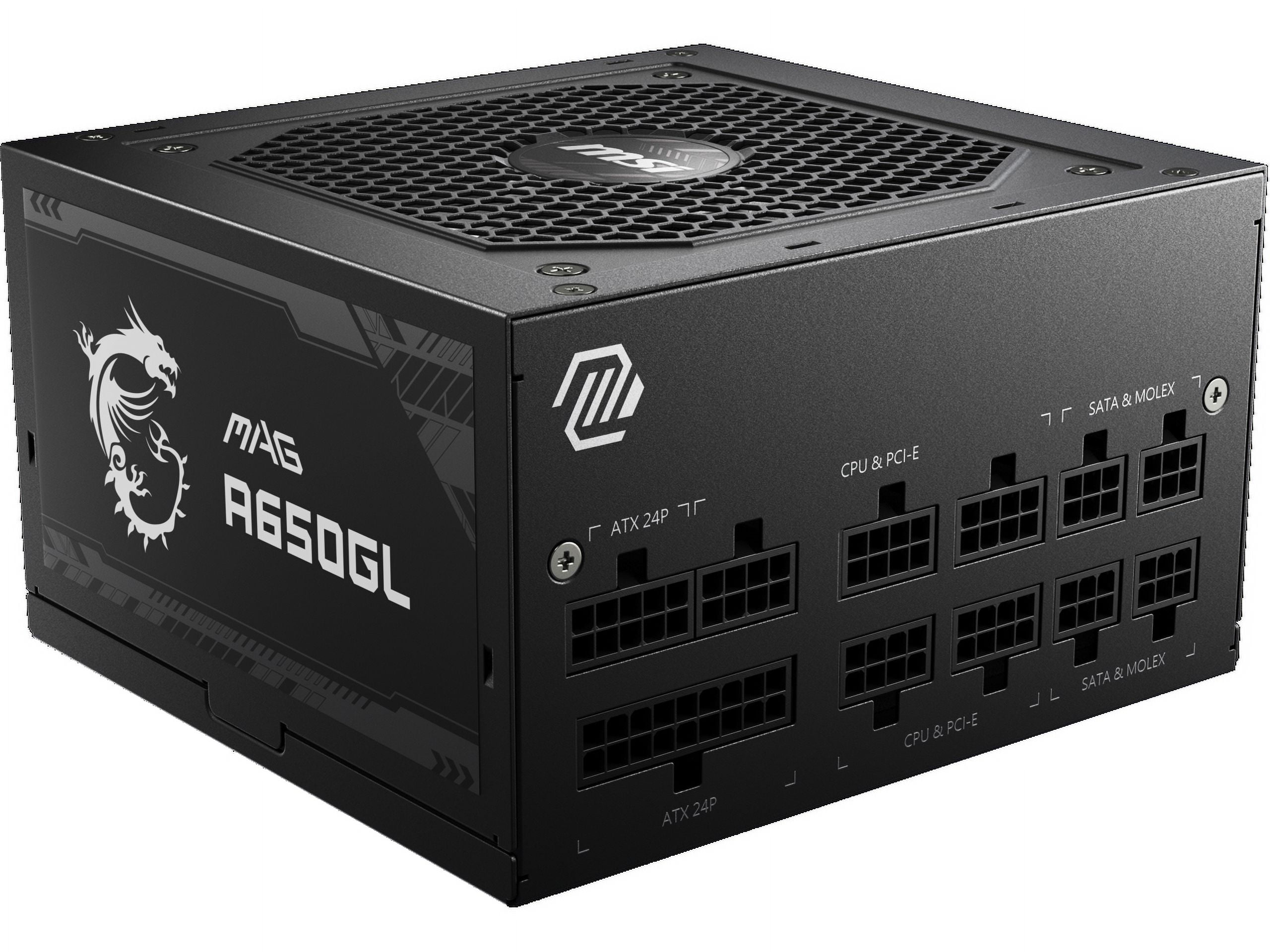 MSI MAG A650GL Fully-Modular, 80 Plus Gold, 650W Power Supply - Walmart.com