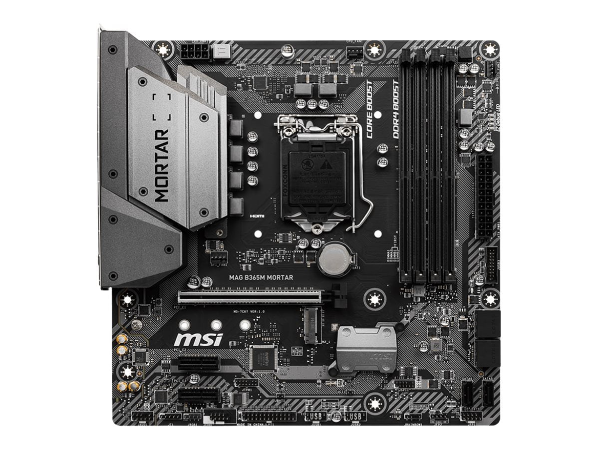 MSI MAG B365M MORTAR - Motherboard - micro ATX - LGA1151 Socket - B365 ...