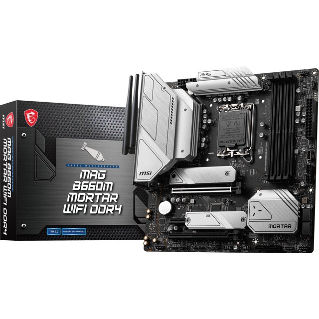 MSI MAG B660M MORTAR WIFI DDR4 Desktop Motherboard - Intel B660 Chipset ...