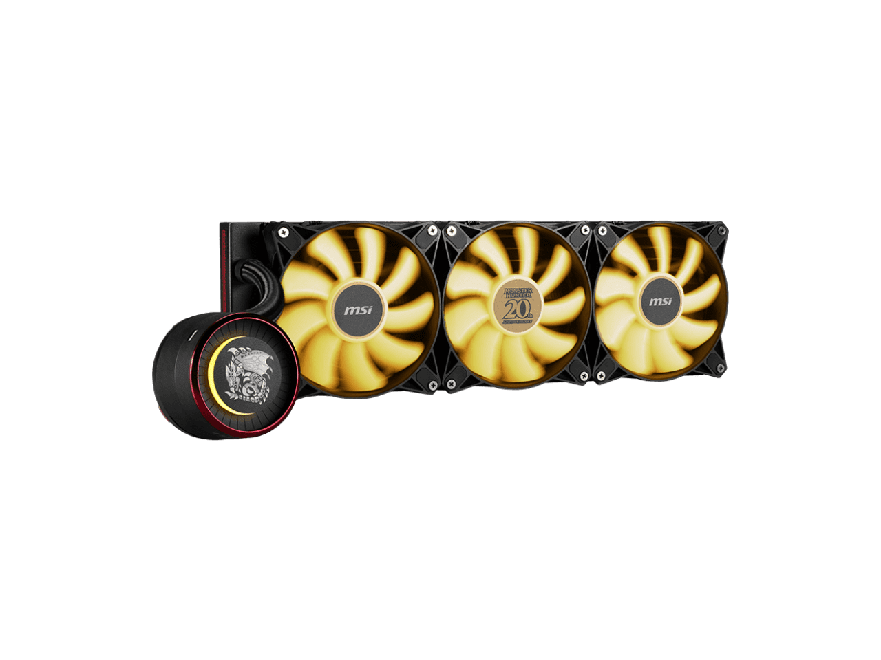 MSI MAG CORELIQUID E360 Monster Hunter, 360mm Radiator, Triple PWM ...