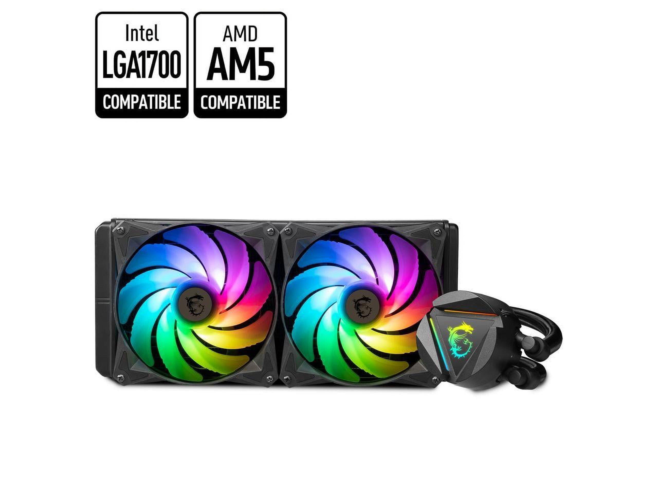 MSI MAG Core Liquid 280R V2 AIO Liquid CPU Cooler - 280mm Radiator ...