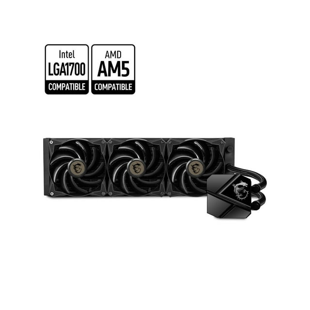 MSI MAG P360 AIO Liquid CPU Cooler, 360mm, Triple 120mm Fans, AM5 - Walmart.com