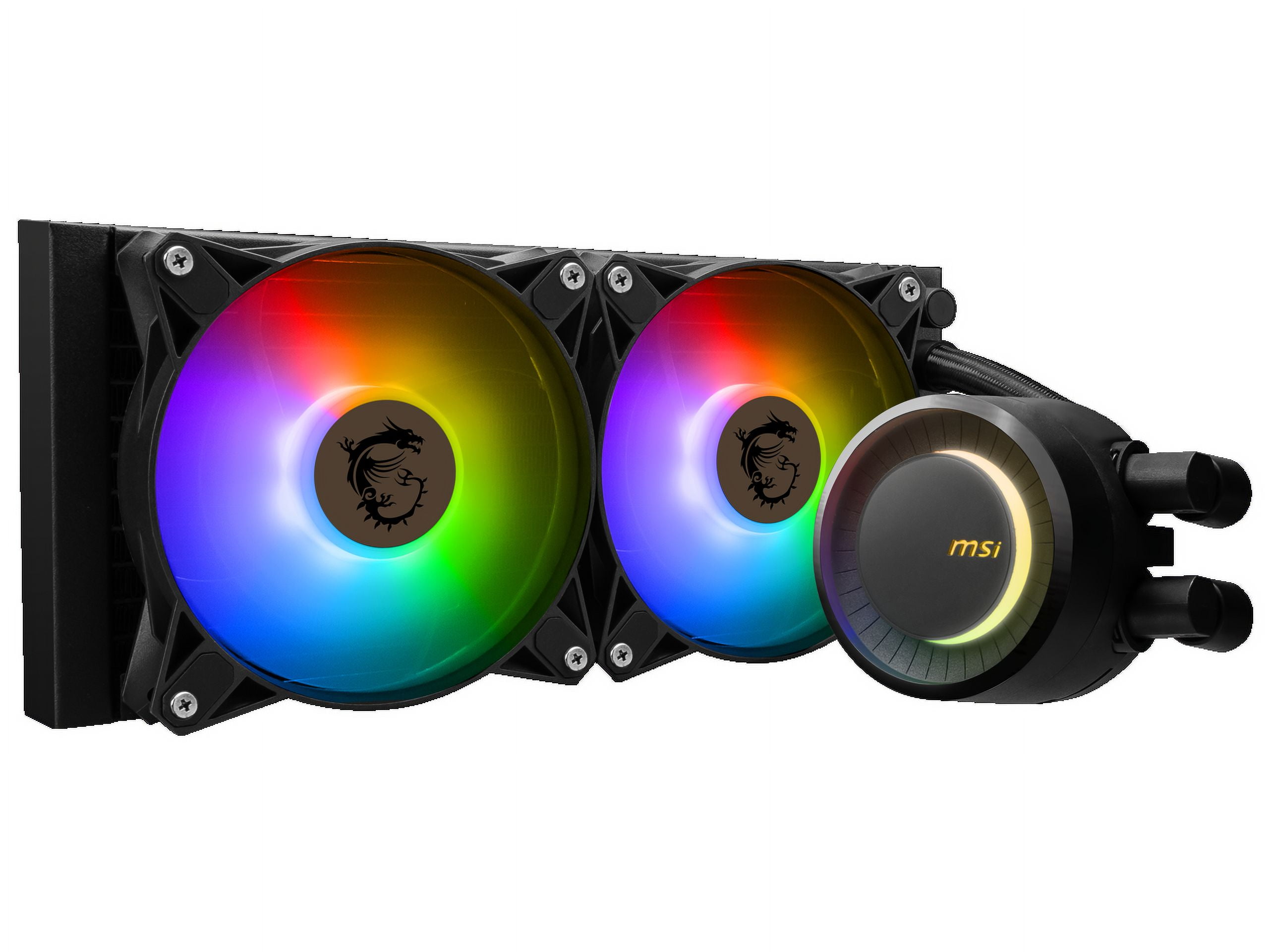 MSI MAG CoreLiquid E240 Black - AIO ARGB CPU Liquid Cooler - Rotating ...