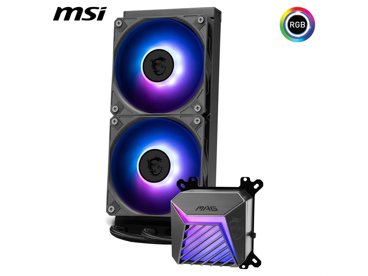MSI CLA15240 MAG Coreliquid A15 240 ARGB CPU Liquid Cooler - Walmart.com