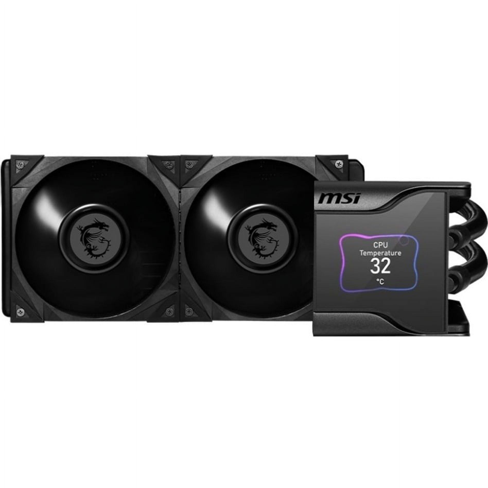 MSI MEG CoreLiquid S280 AIO CPU Liquid Cooler with 2.4" IPS Display ...