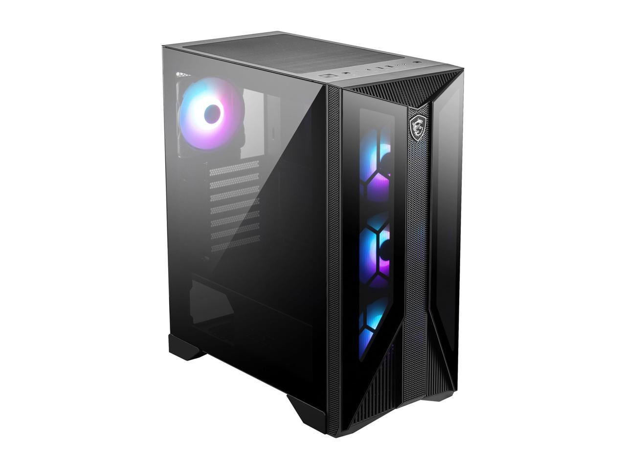 MSI MPG GUNGNIR 120R ATX Mid Tower Computer Case with Audio Front Ports ...