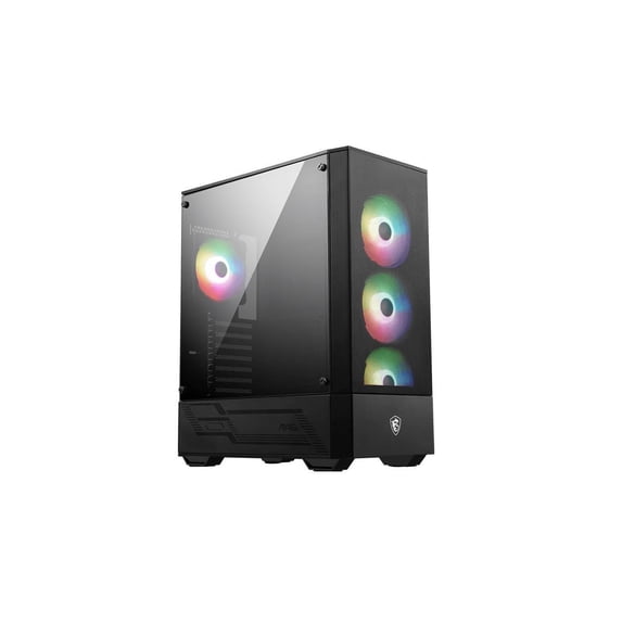 MSI Mid-Tower PC Gaming Case, Tempered Glass Side Panel, 4 x 120mm aRGB ...