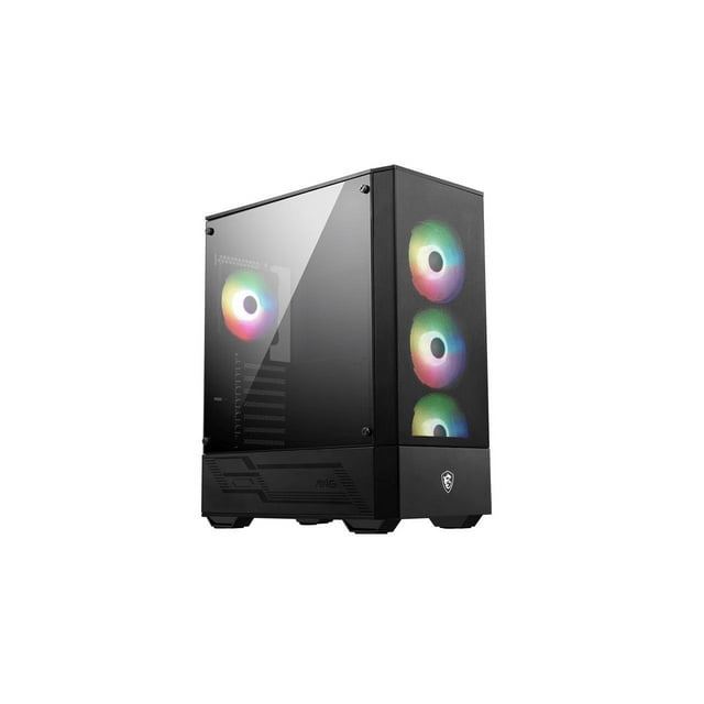 MSI Mid-Tower PC Gaming Case – Tempered Glass Side Panel – 4 x 120mm ...