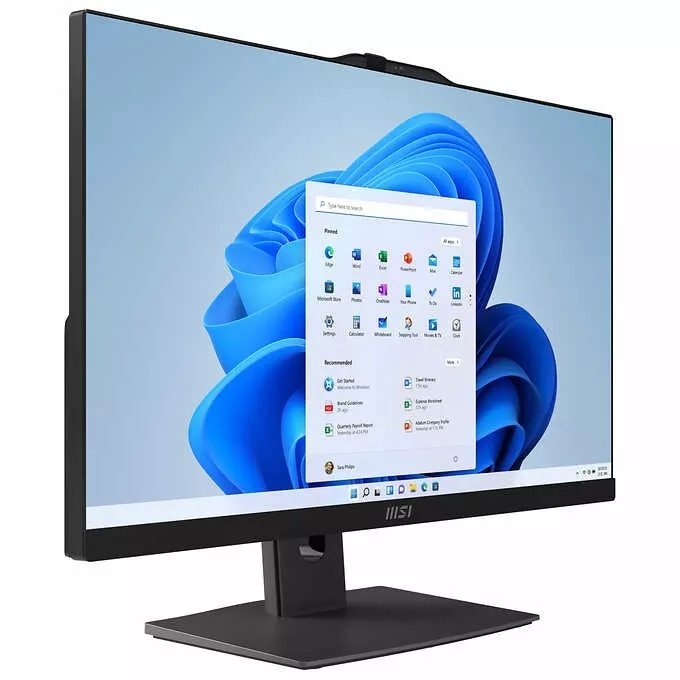 MSI Modern 23.8" All-In-One Touchscreen Desktop - Intel Core 7 ...