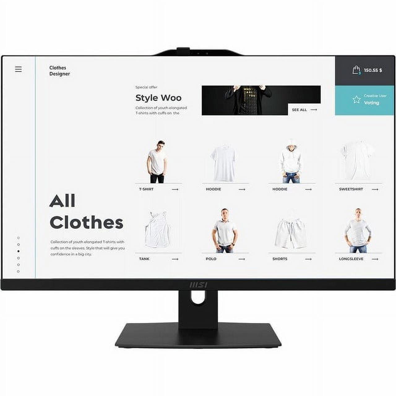 MSI Modern AM242TP 1M-1200US All-in-One Computer - Intel Core 3 100U ...