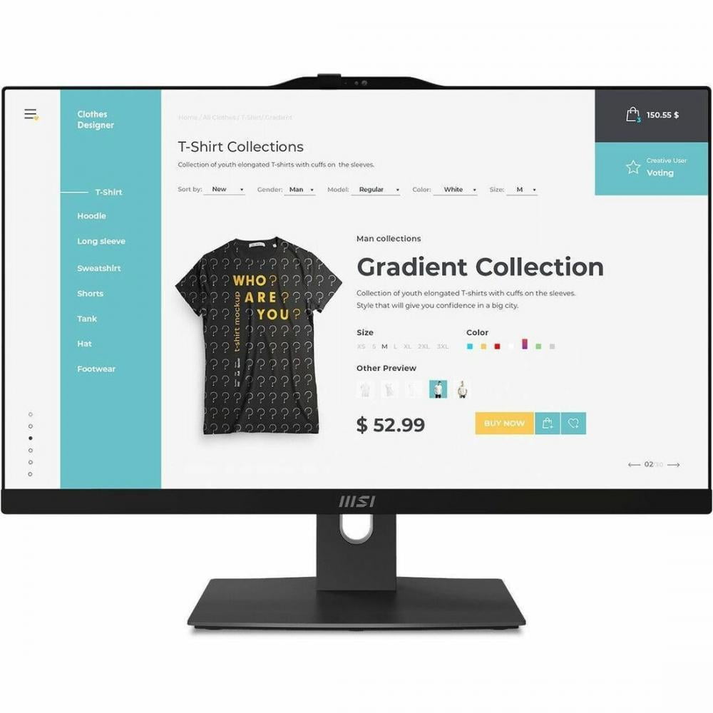 MSI Modern AM242TP 1M-1096US All-in-One Computer - Intel Core 5 120U ...