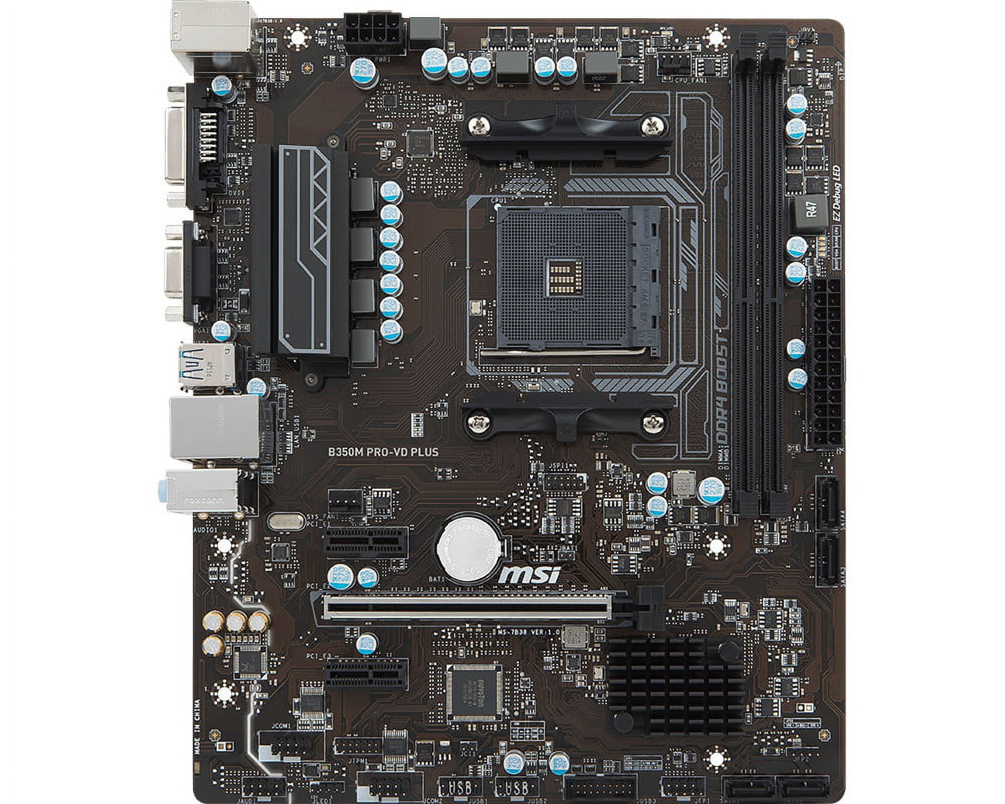 MSI Motherboard B350M PRO-VH PLUS - Walmart.com