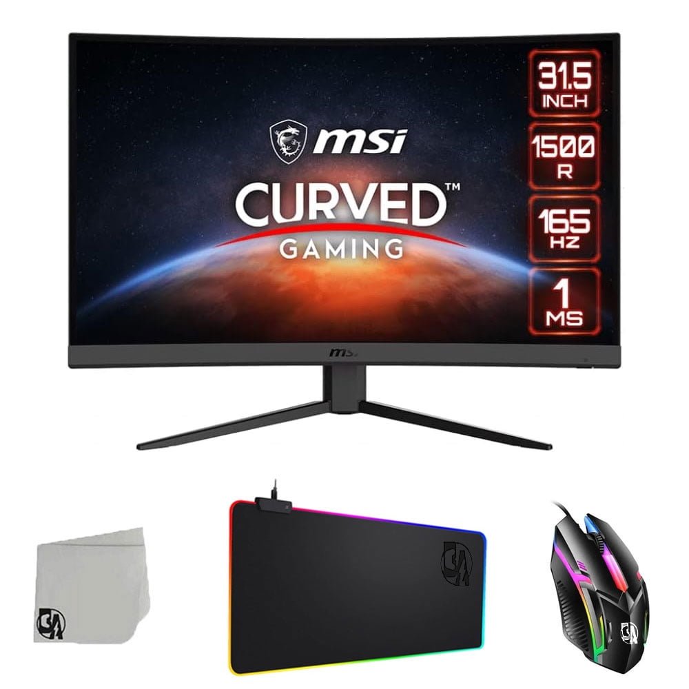 MSI Optix G32C4W 32 inch Curved 1920x1080 HDMI DP 165Hz 1ms FreeSync ...