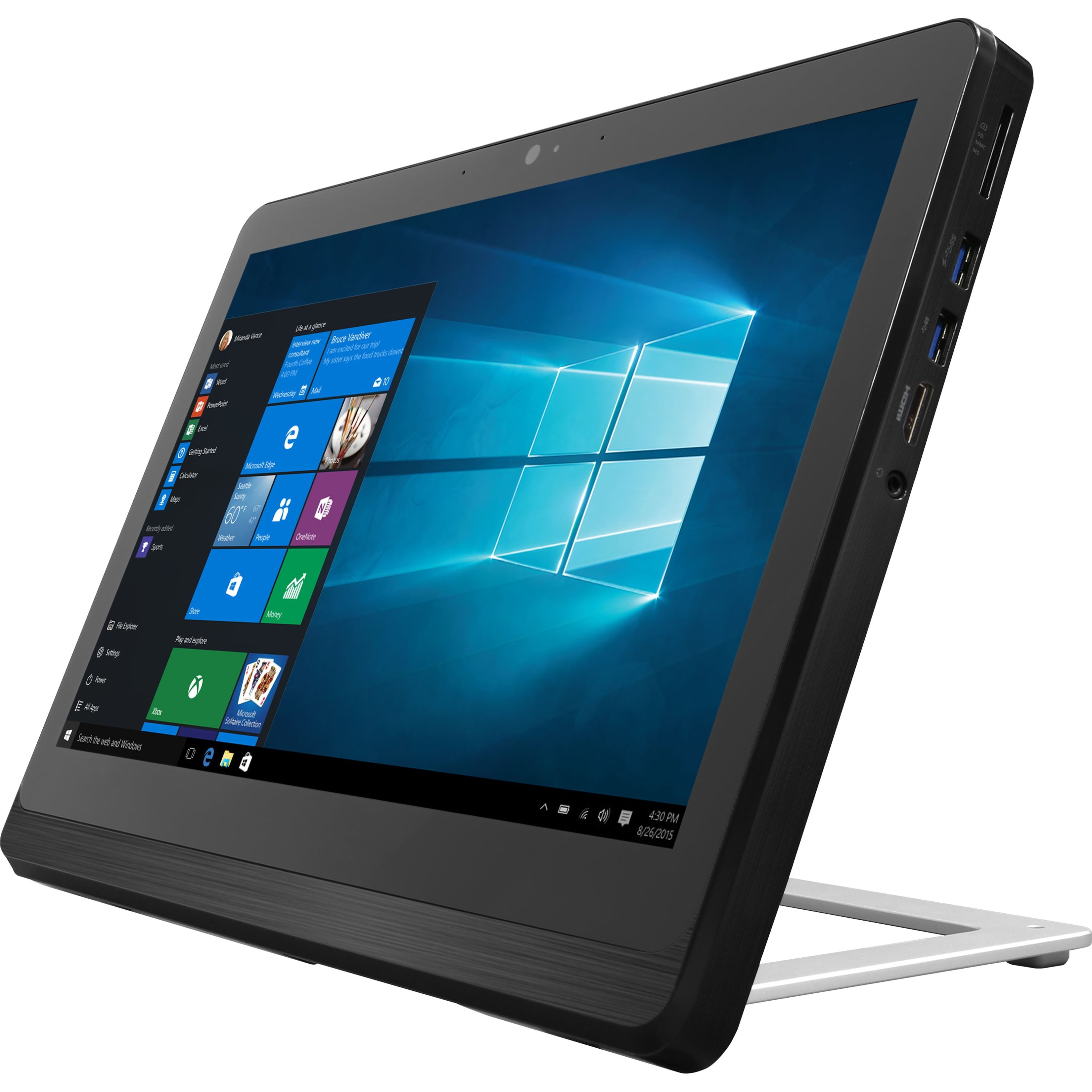 MSI PRO 16 Flex 8GL, 15.6\" HD, Touchscreen, Intel Celeron N4000, Intel ...