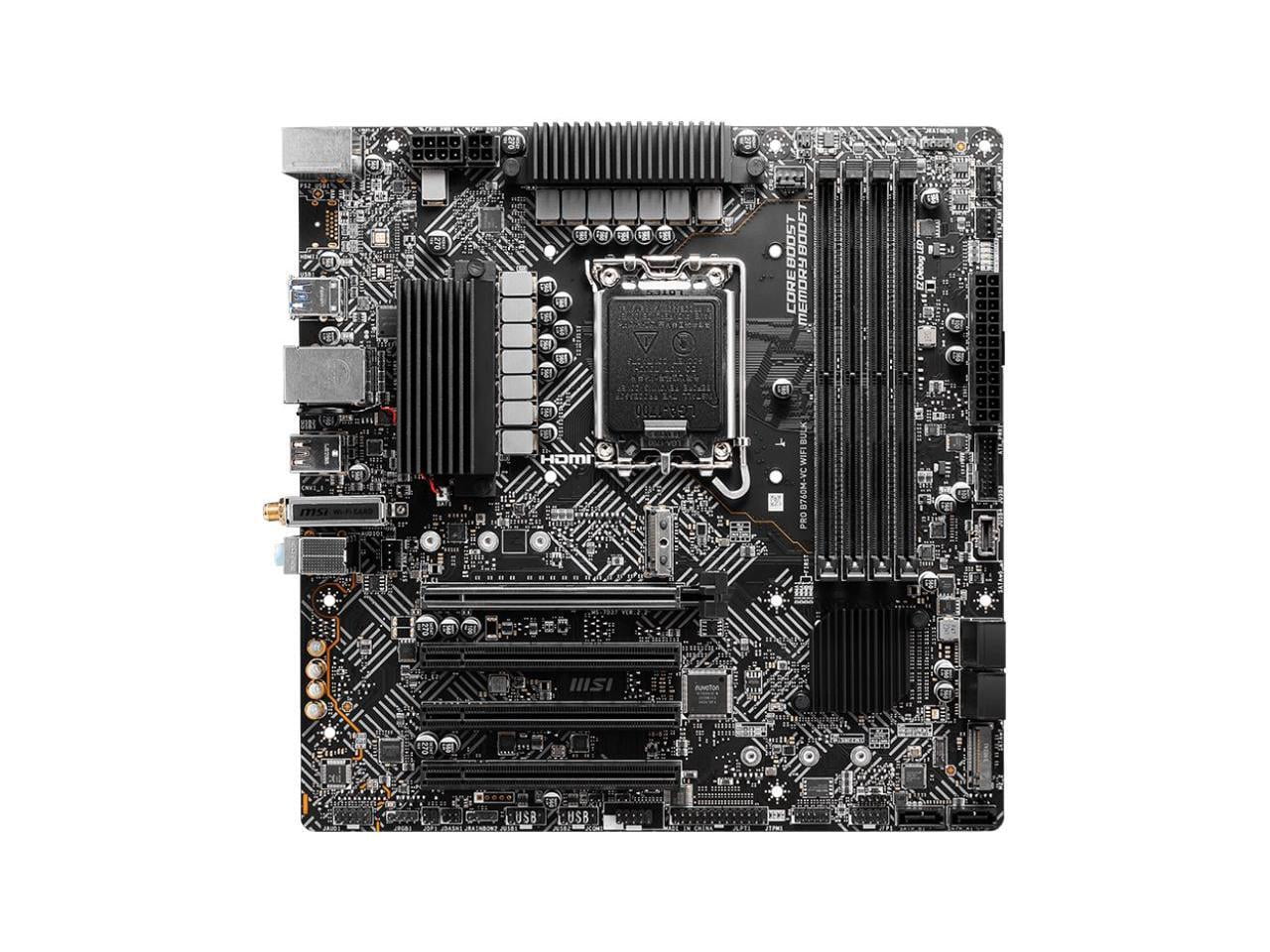 MSI B760M-VC WIFI BULK Gaming Desktop Motherboard, Intel B760 Chipset ...