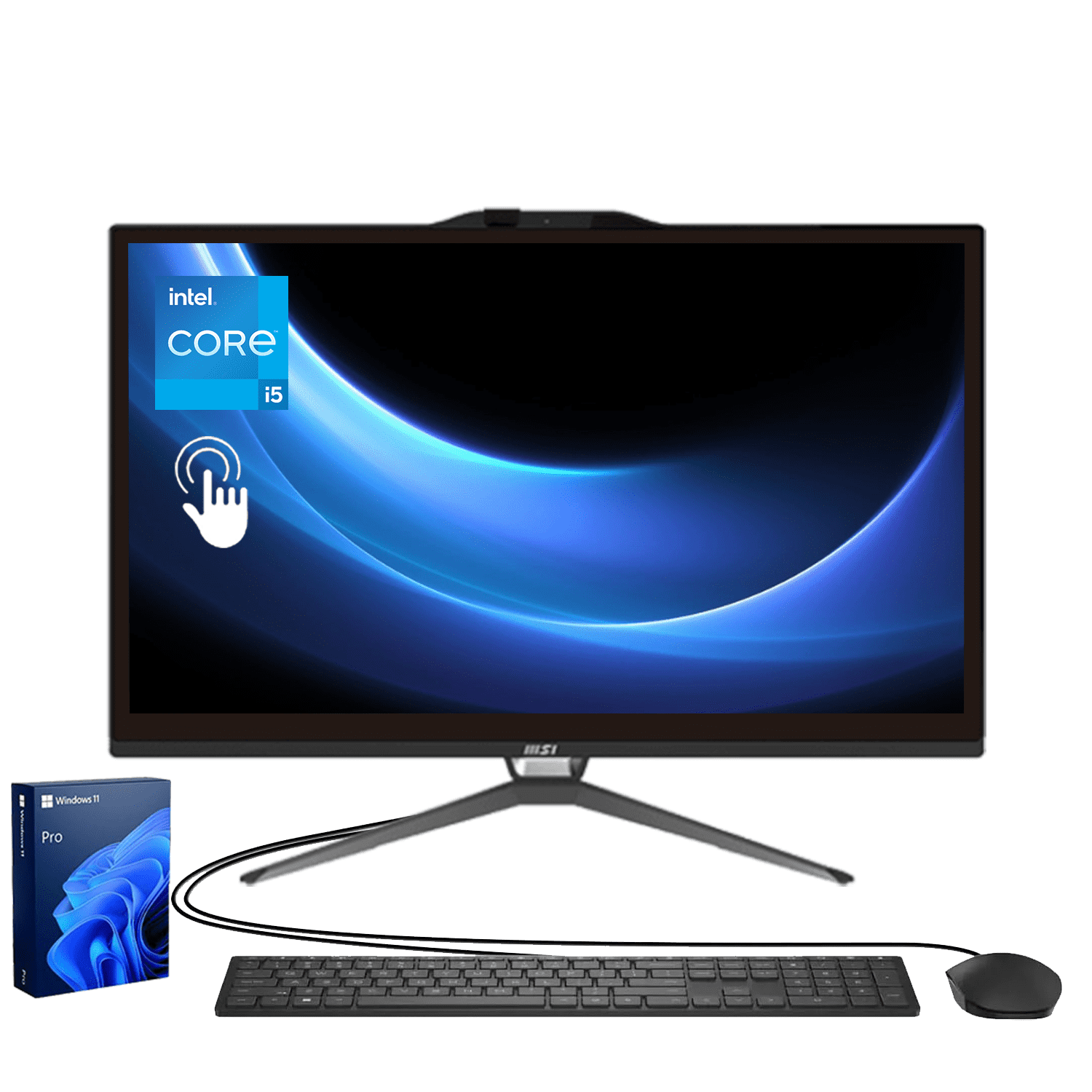 MSI PRO Business All-in-One Desktop, 21.5" FHD Eye Care Touchscreen ...
