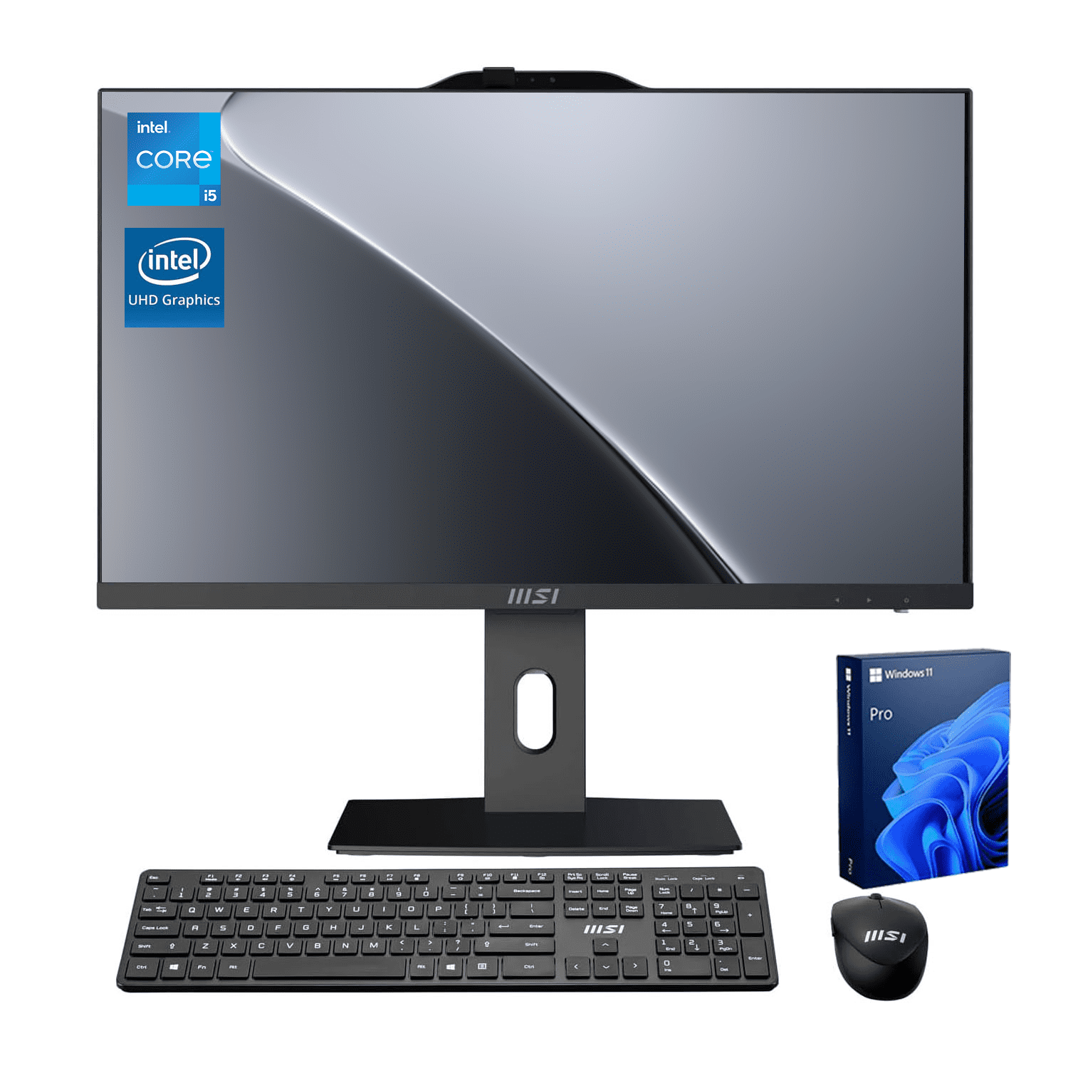 MSI PRO Business All-in-One Desktop, 27" FHD 100Hz, Intel Core i5-14400 ...