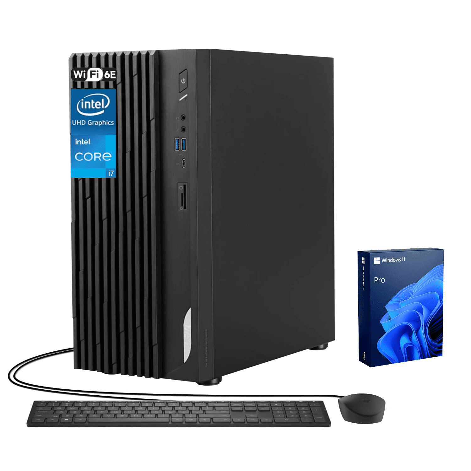 MSI PRO DP180 Desktop, Intel i7-13700, 64GB RAM, 2TB SSD, Wi-Fi 6E, Win ...