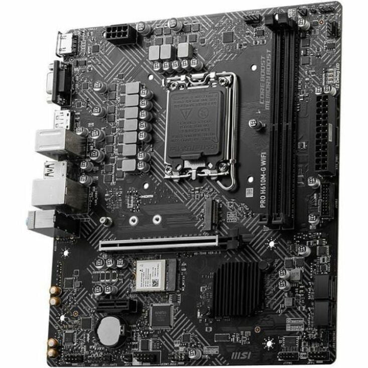 MSI PRO H610M-G WIFI Gaming Desktop Motherboard, Intel H610 Chipset ...