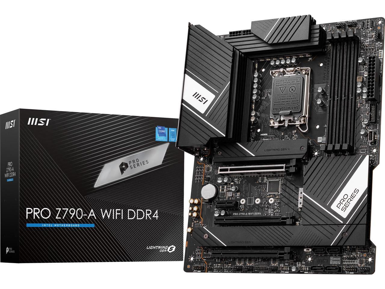MSI PRO Z790-A WIFI DDR4 LGA 1700 Intel Z790 SATA 6Gb/s DDR4 ATX ...