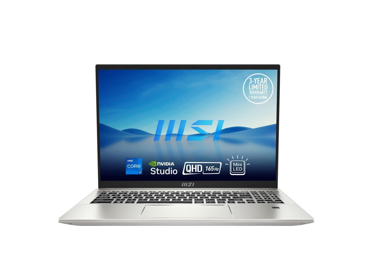 MSI Prestige 16 16" QHD+ 165Hz MiniLED Ultra Thin Professional Laptop ...