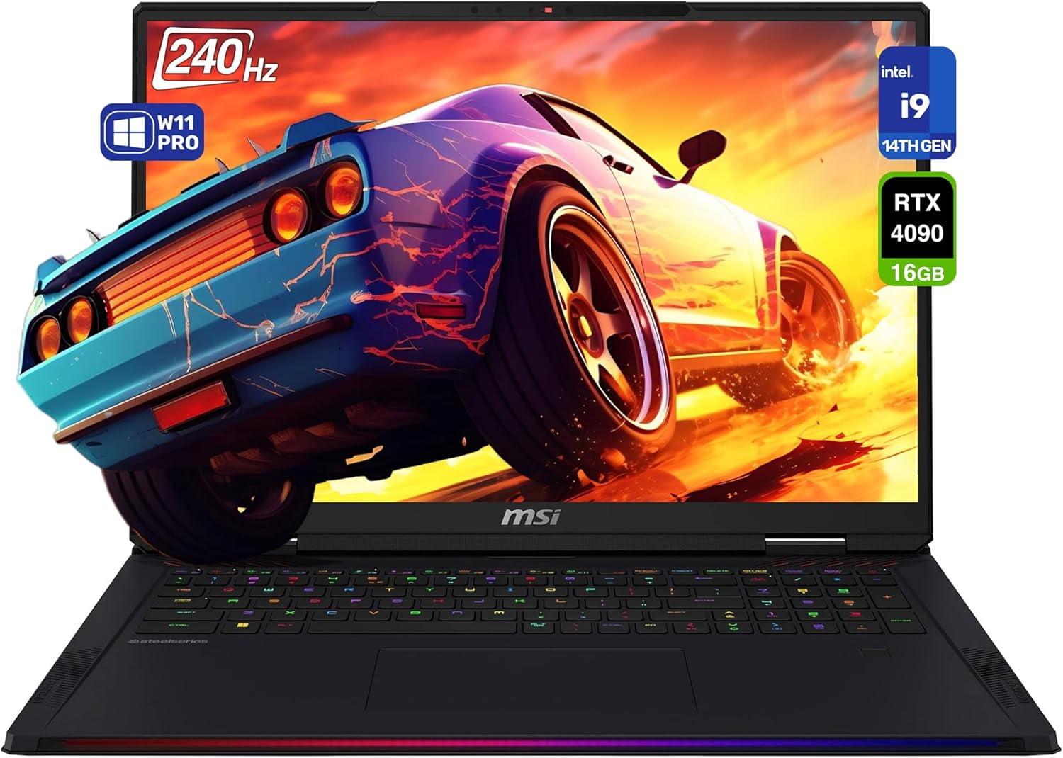 MSI Raider 18 HX Gaming Laptop, Intel i9-14900HX 14th Gen, 64 GB DDR5 ...