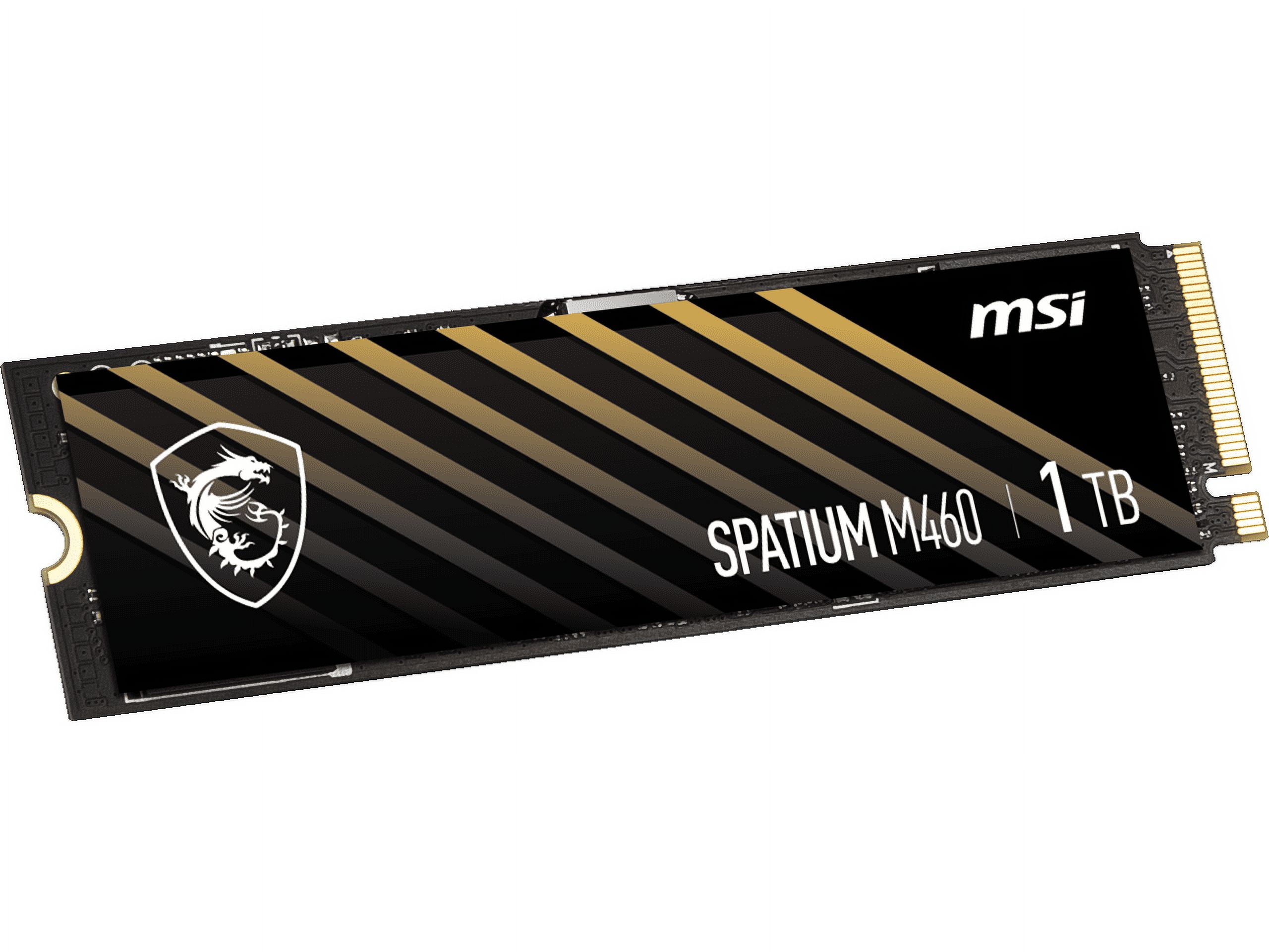 MSI SPATIUM M460 1TB PCIe 4.0 NVMe M.2 Gaming Computer SSD, PCI-Express ...