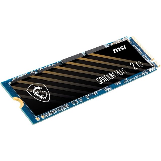 MSI SPATIUM M371 2TB M.2 2280 PCIe 3.0 x4 3D NAND Internal Solid State ...