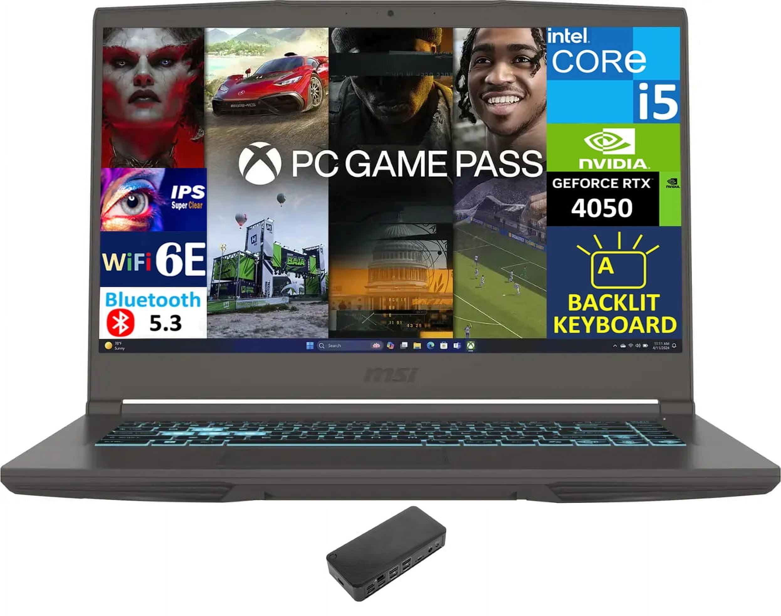 MSI THIN 15 Gaming Laptop 15.6in 144Hz IPS FHD Display (Intel i5-13420H ...