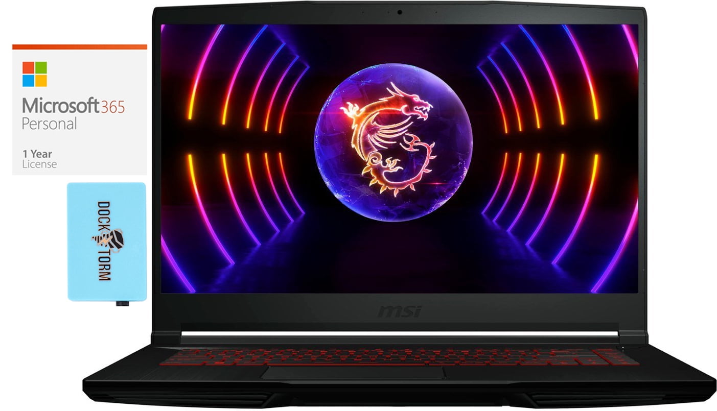 MSI THIN GF63 Gaming/Entertainment Laptop (Intel i5-12450H 8-Core, 15 ...