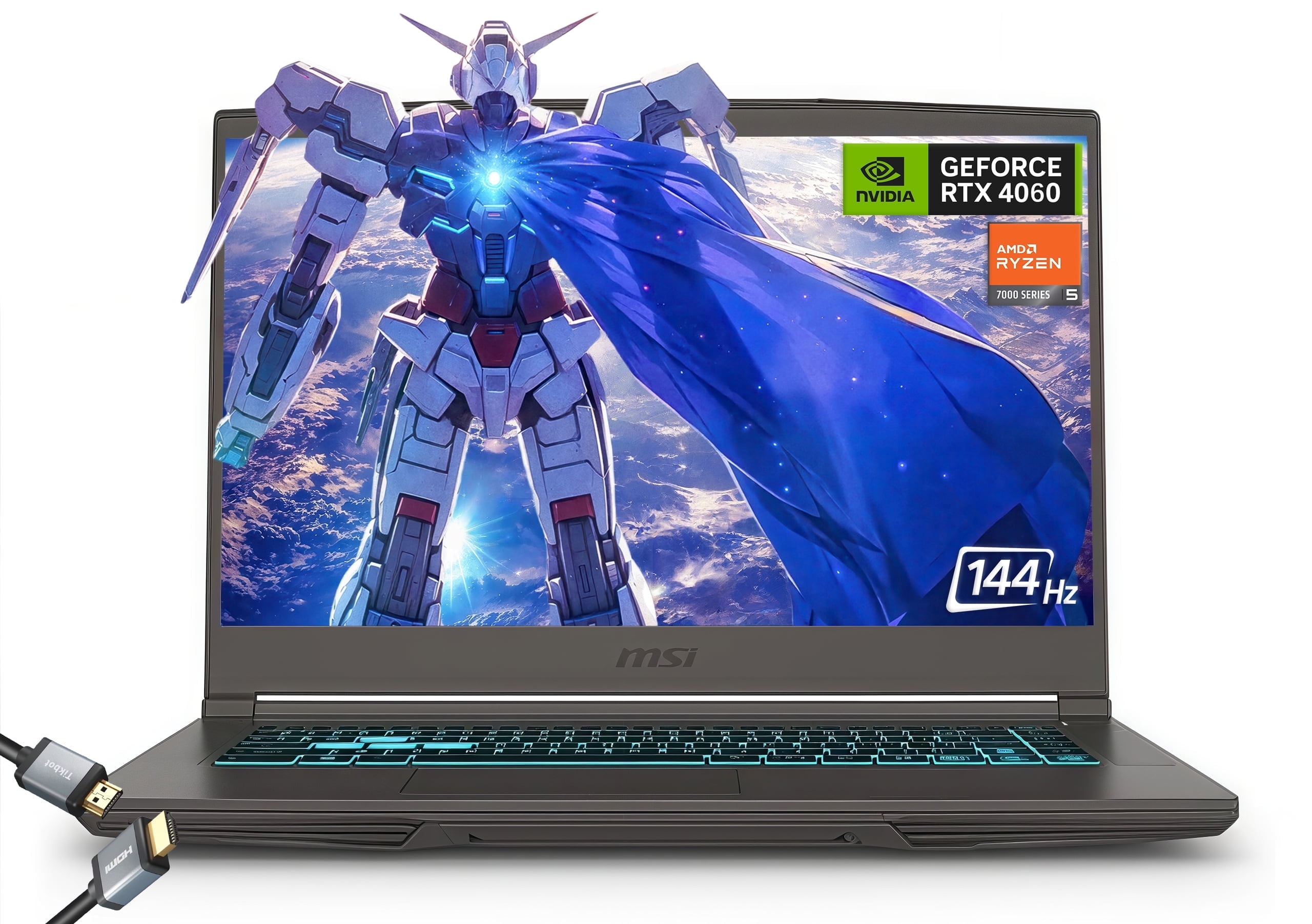 MSI Thin 15.6 inch 144Hz FHD Thin Bezel IPS Gaming Laptop, AMD Ryzen 5 ...