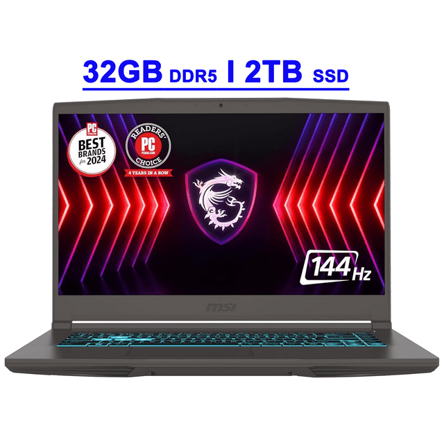 MSI Thin A15 Premium Gaming Laptop 15.6" FHD IPS 144Hz AMD Hexa-core ...