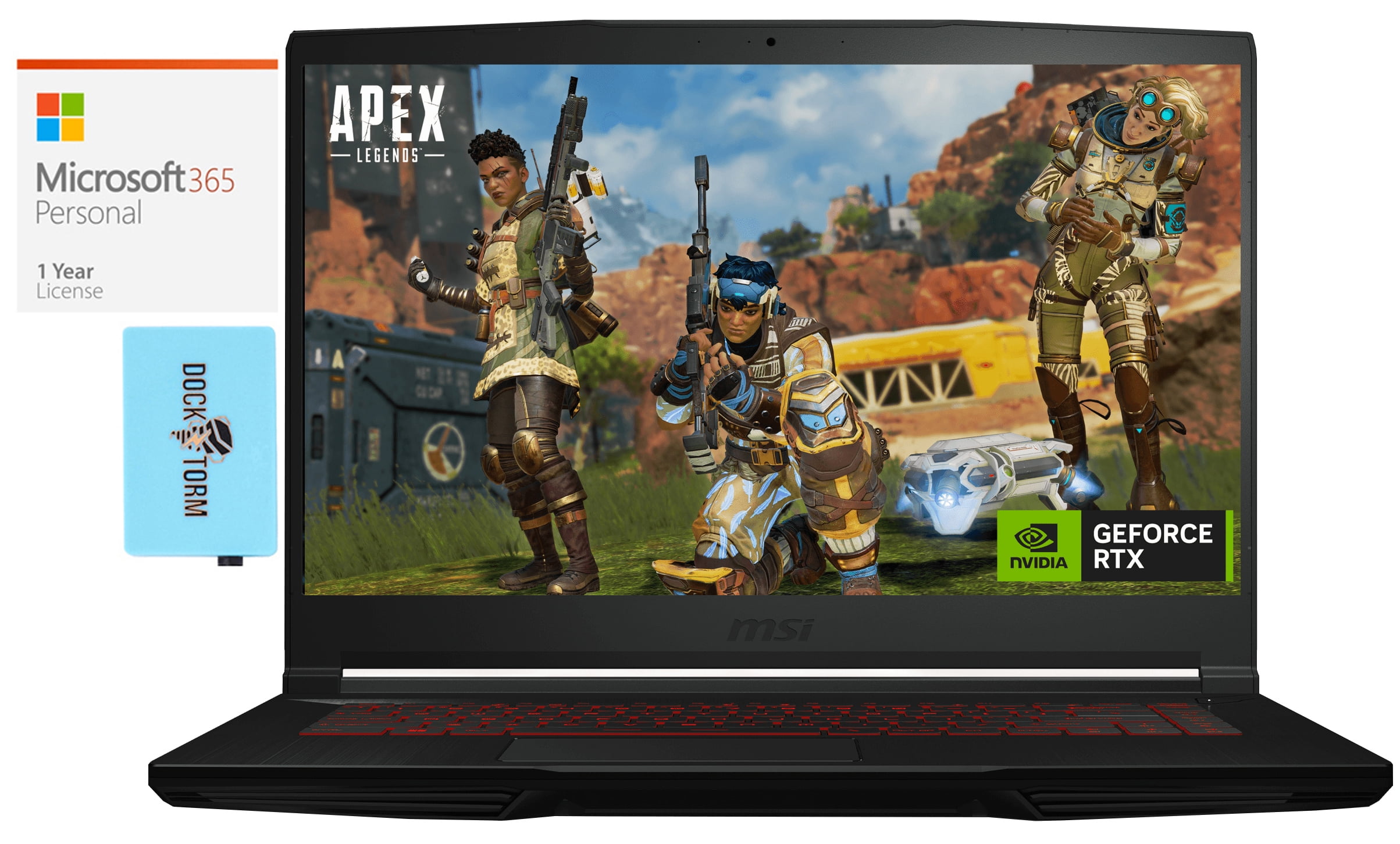 MSI Thin GF63 12UCX Gaming/Entertainment Laptop (Intel i5-12450H 8-Core, 15.6in 144 Hz Full HD ...