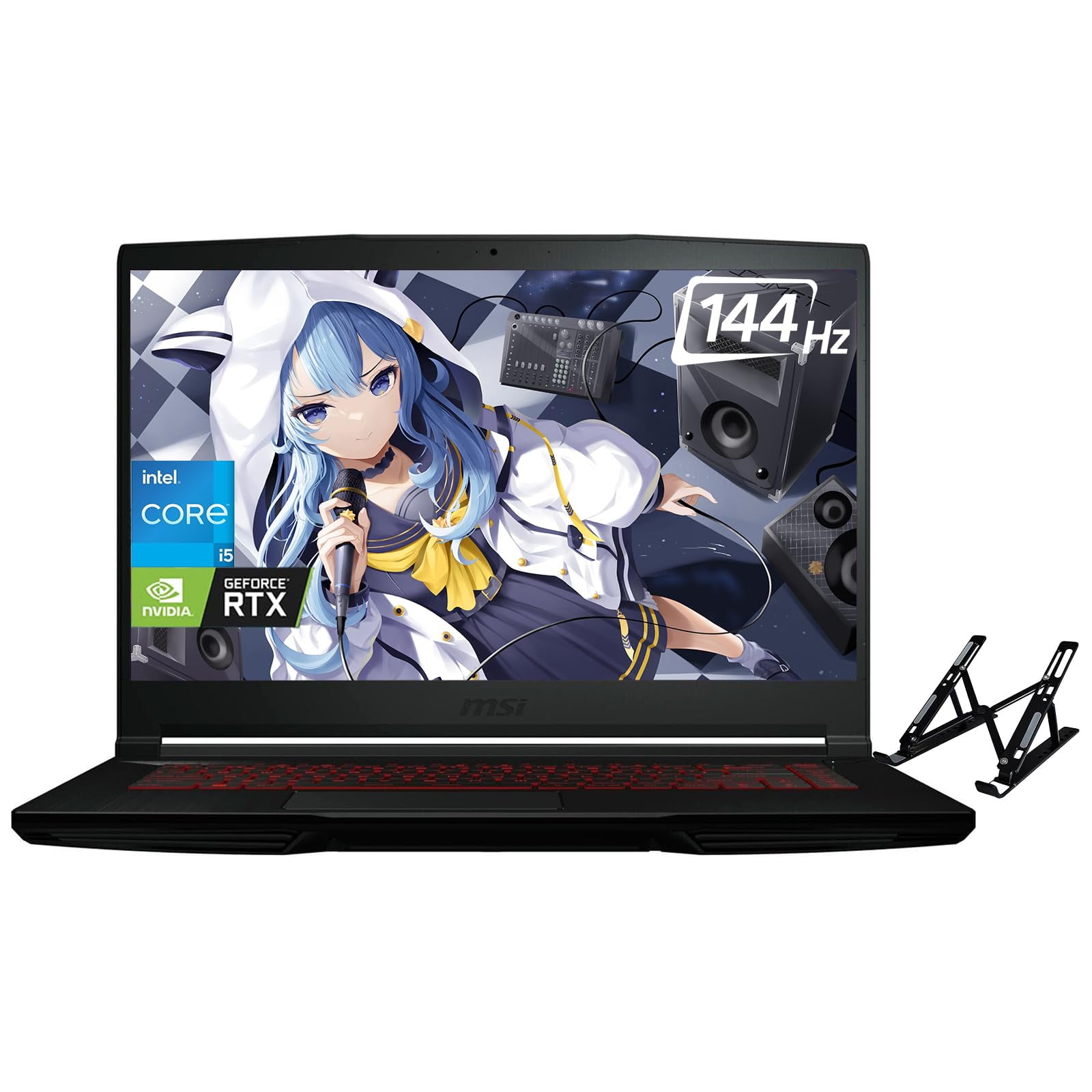 MSI Thin GF63 Gaming Laptop, 15.6" FHD 144Hz Display, Intel 8 Cores i5 ...