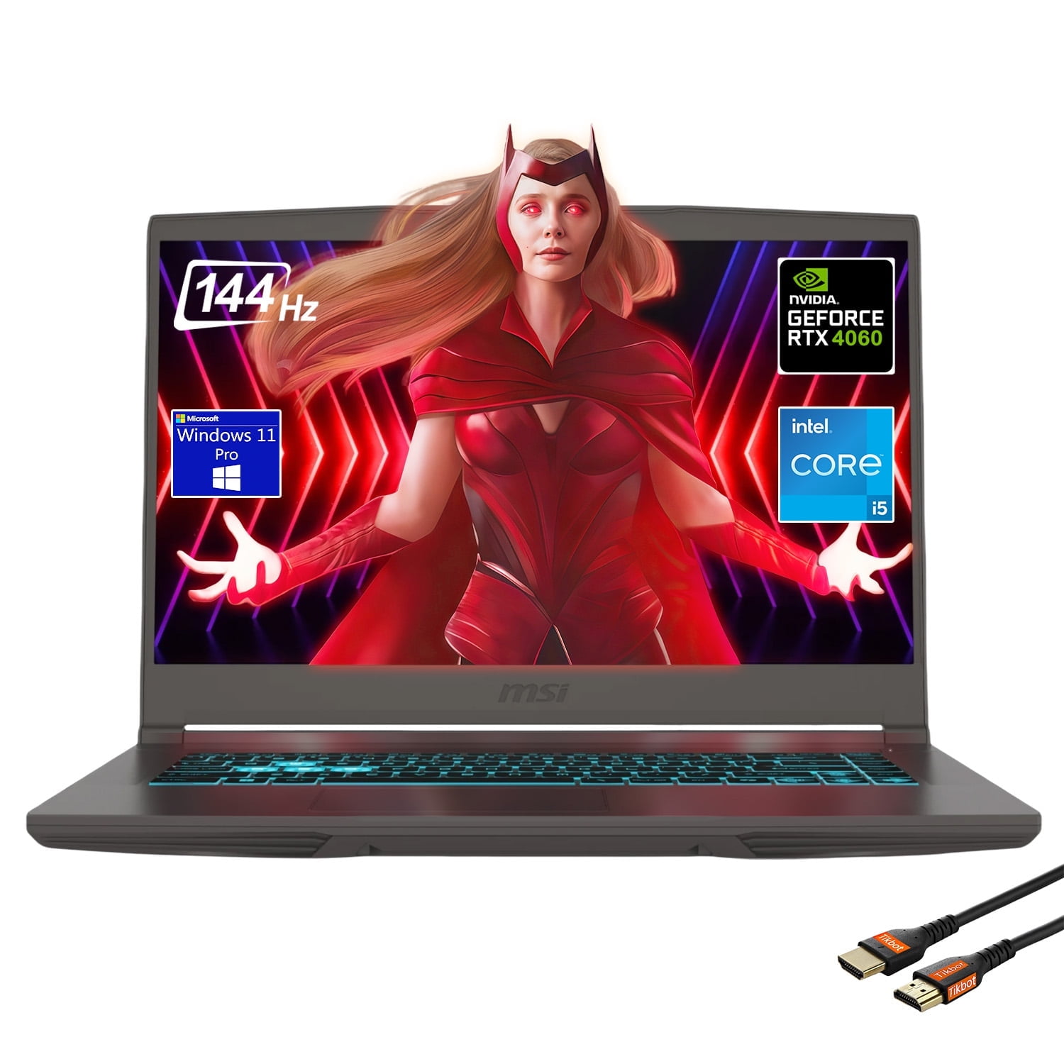 MSI Thin Gaming Laptop, 15.6 FHD 144Hz, Intel Core i5-13420H, NVIDIA ...