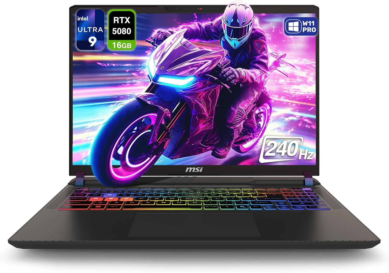 MSI Vector 17 HX Gaming Laptop, Intel i9-14900HX, 64 GB DDR5 RAM, 4 TB ...
