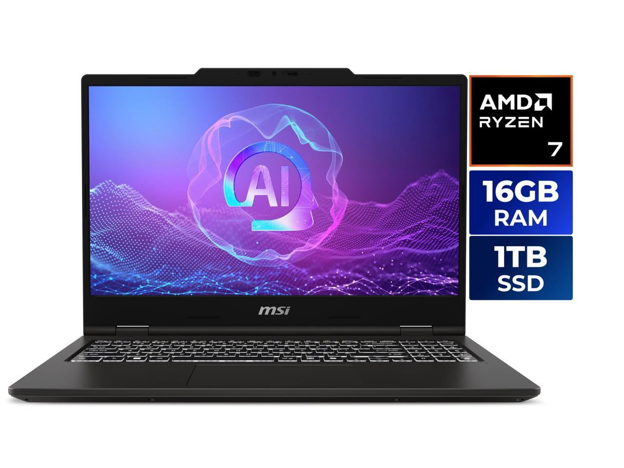 MSI Venture Pro A15 AI+ 15.6" TouchScreen Copilot+ PC Laptop AMD Ryzen ...