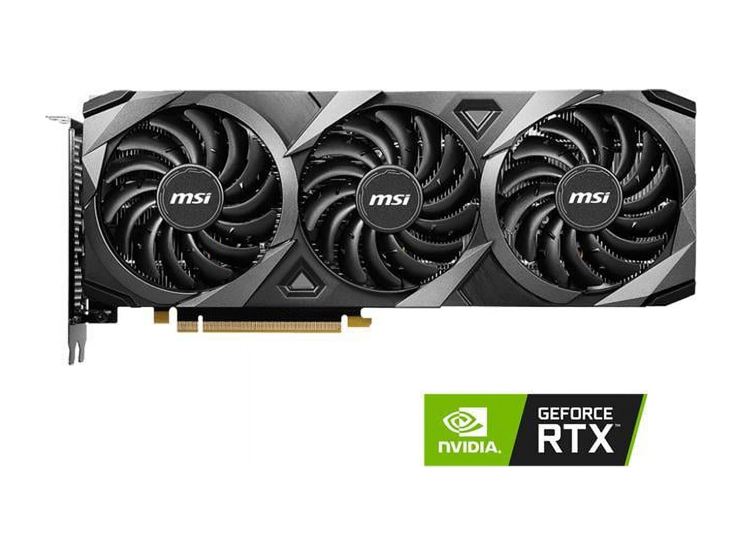 MSI Ventus GeForce RTX 3060 12GB GDDR6 PCI Express 4.0 ATX Video Card ...