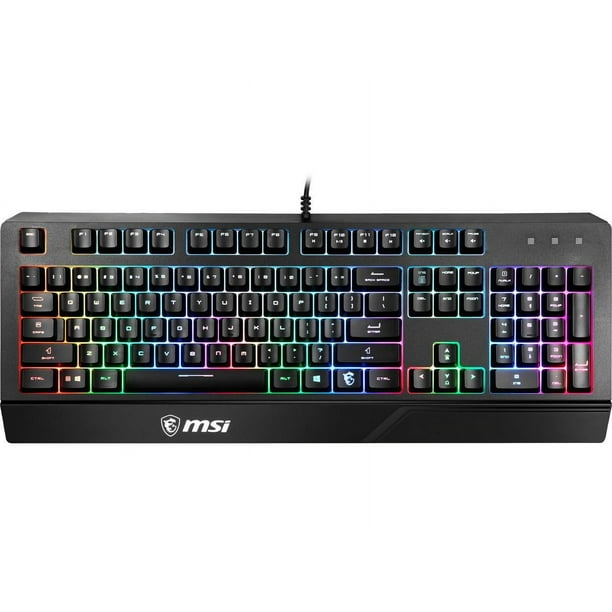 MSI Vigor GK20 US Gaming Backlit RGB Dedicated Hotkeys Anti-Ghosting ...