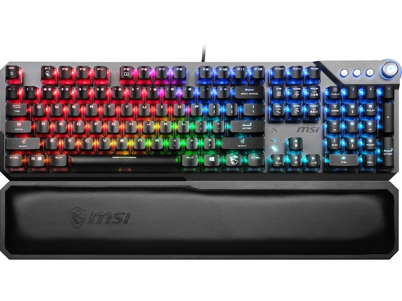 MSI Vigor GK71 Sonic Blue AM RGB Mechanical Gaming Keyboard for PC ...