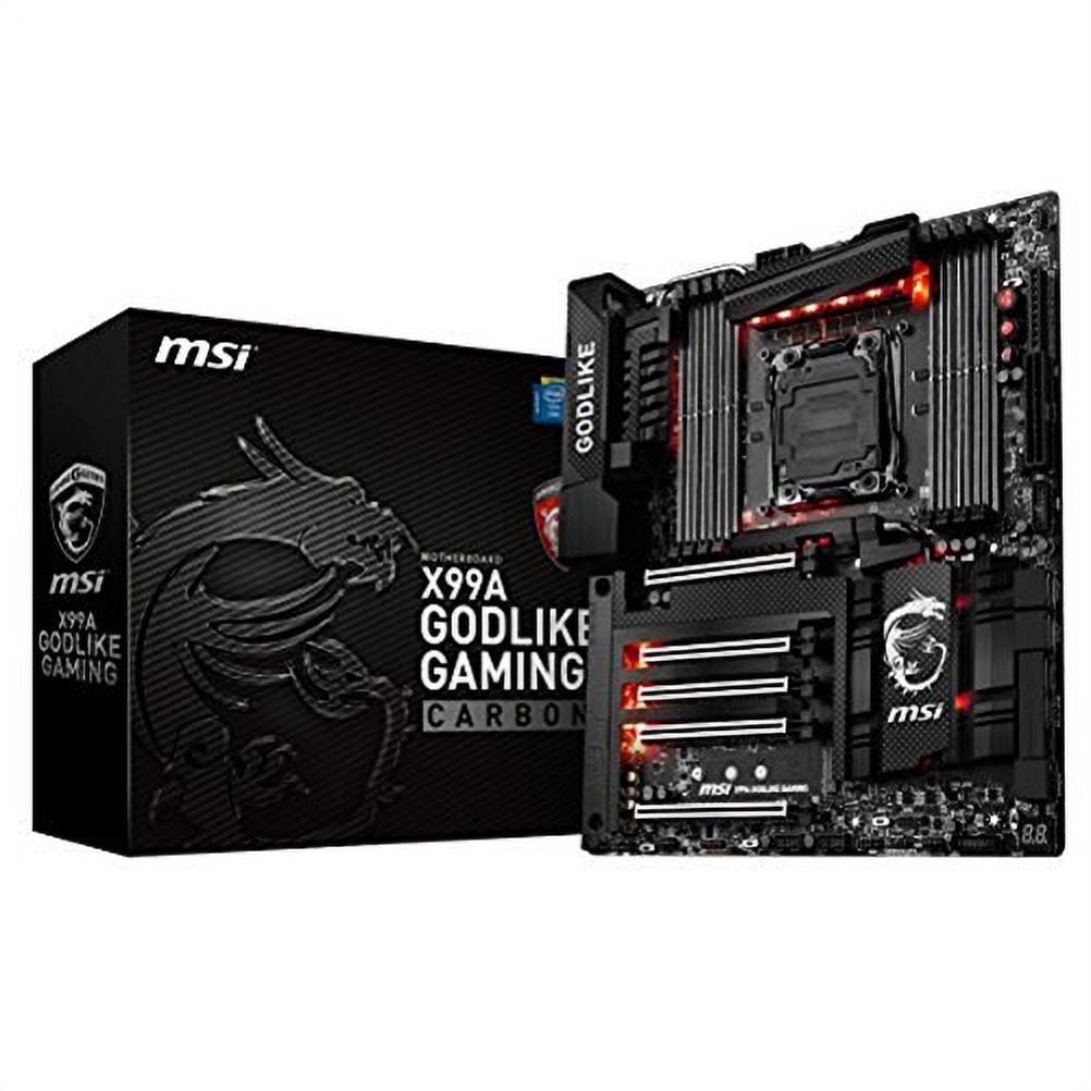 MSI X99A GodLike Gaming Carbon E-ATX Motherboard w/ Intel X99 Express ...