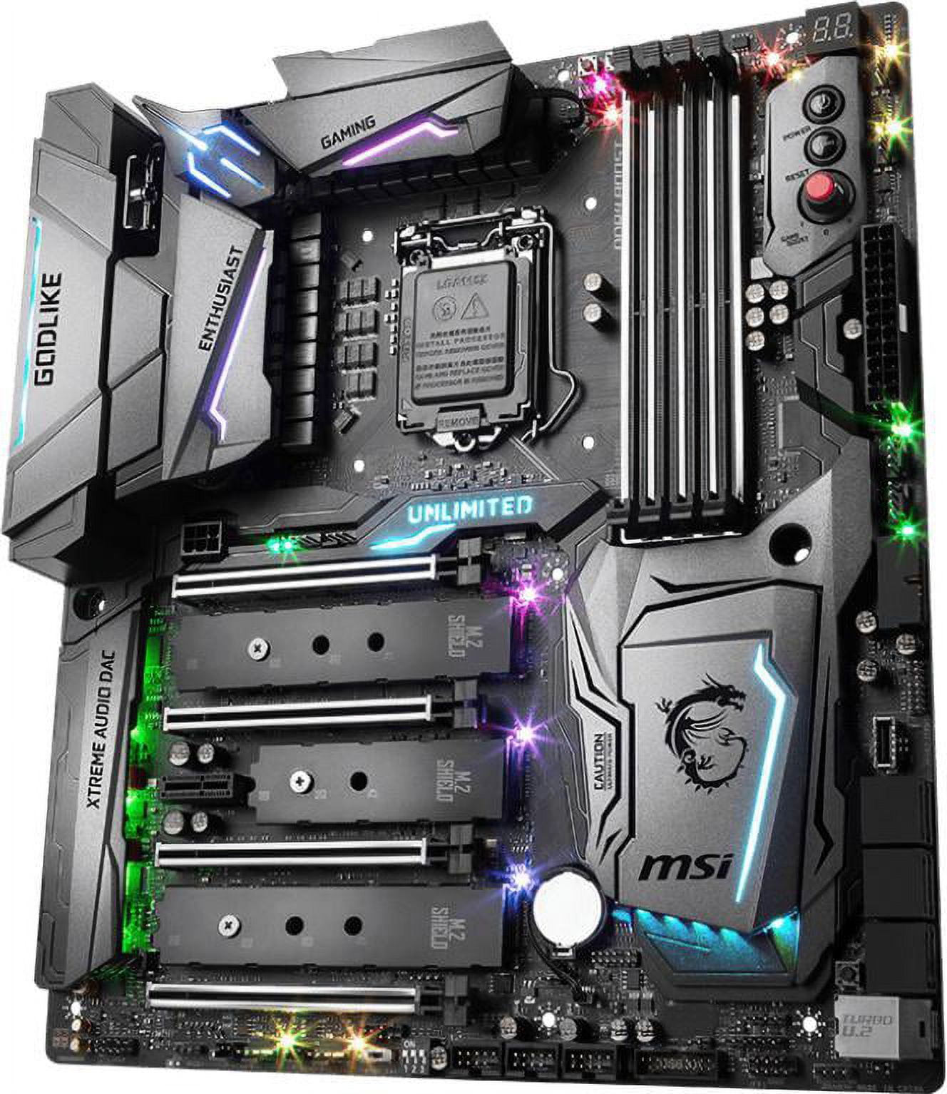 MSI Z370 GODLIKE GAMING INTEL Z370 LGA 1151 socket Triple Turbo M.2 ...