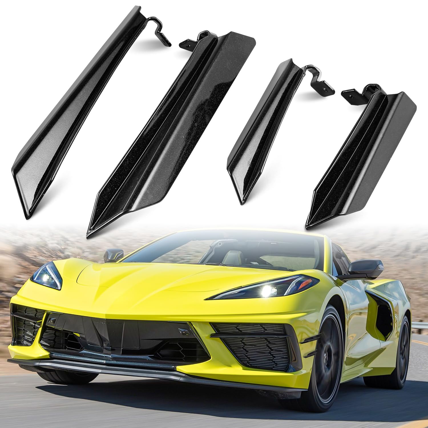 MSIZOY Front Side Body RRF12 Bumper Trims Compatible for 2020-2024 ...