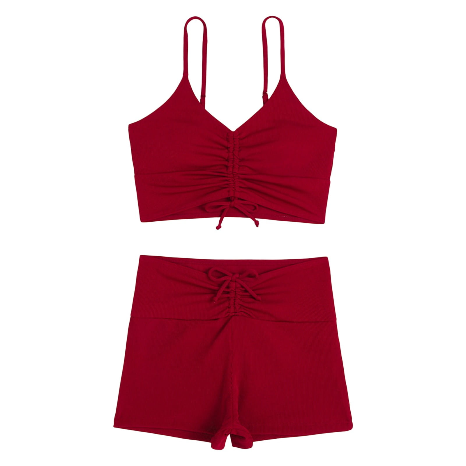 MSJUHEG Bathing Suit with Shorts,Tie Back Bathing Suit,Tummy Control ...