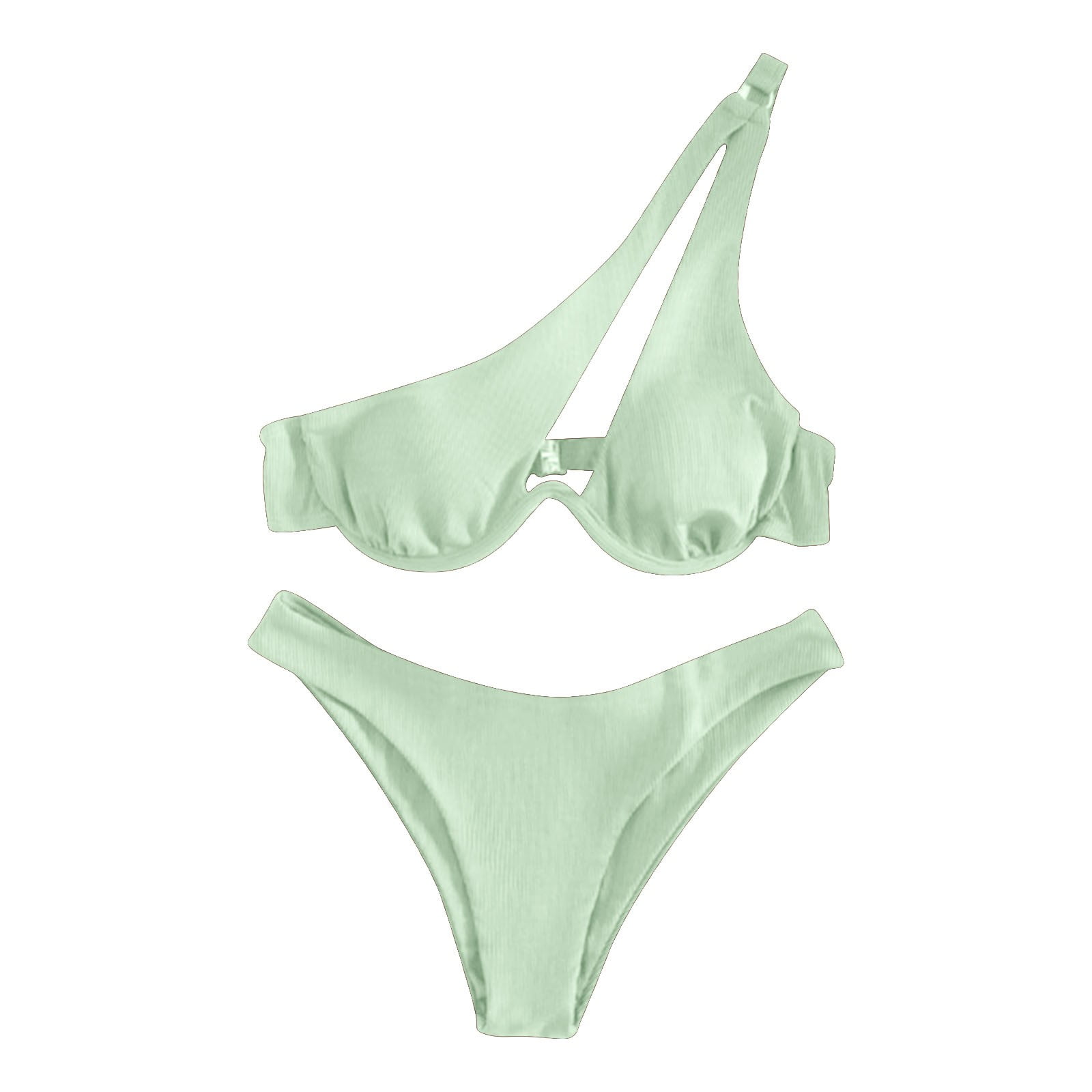 MSJUHEG Bathing Suit for Women Bikini,Knot Front,Thong String 2 Piece ...