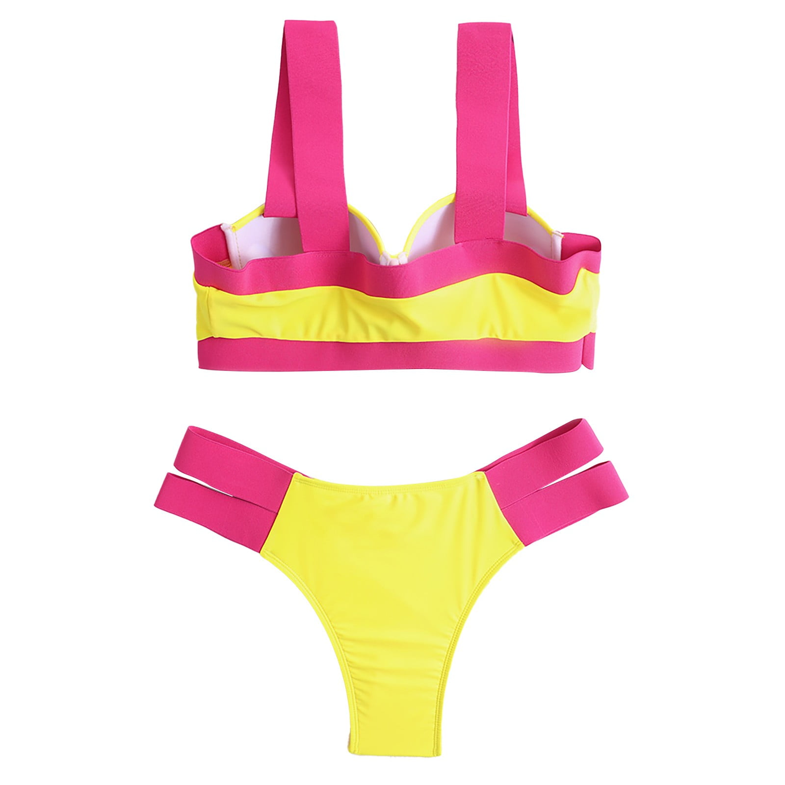 MSJUHEG Bikinis Set,High Cut Swimsuit,Bralette Bikini Set,Boho ...