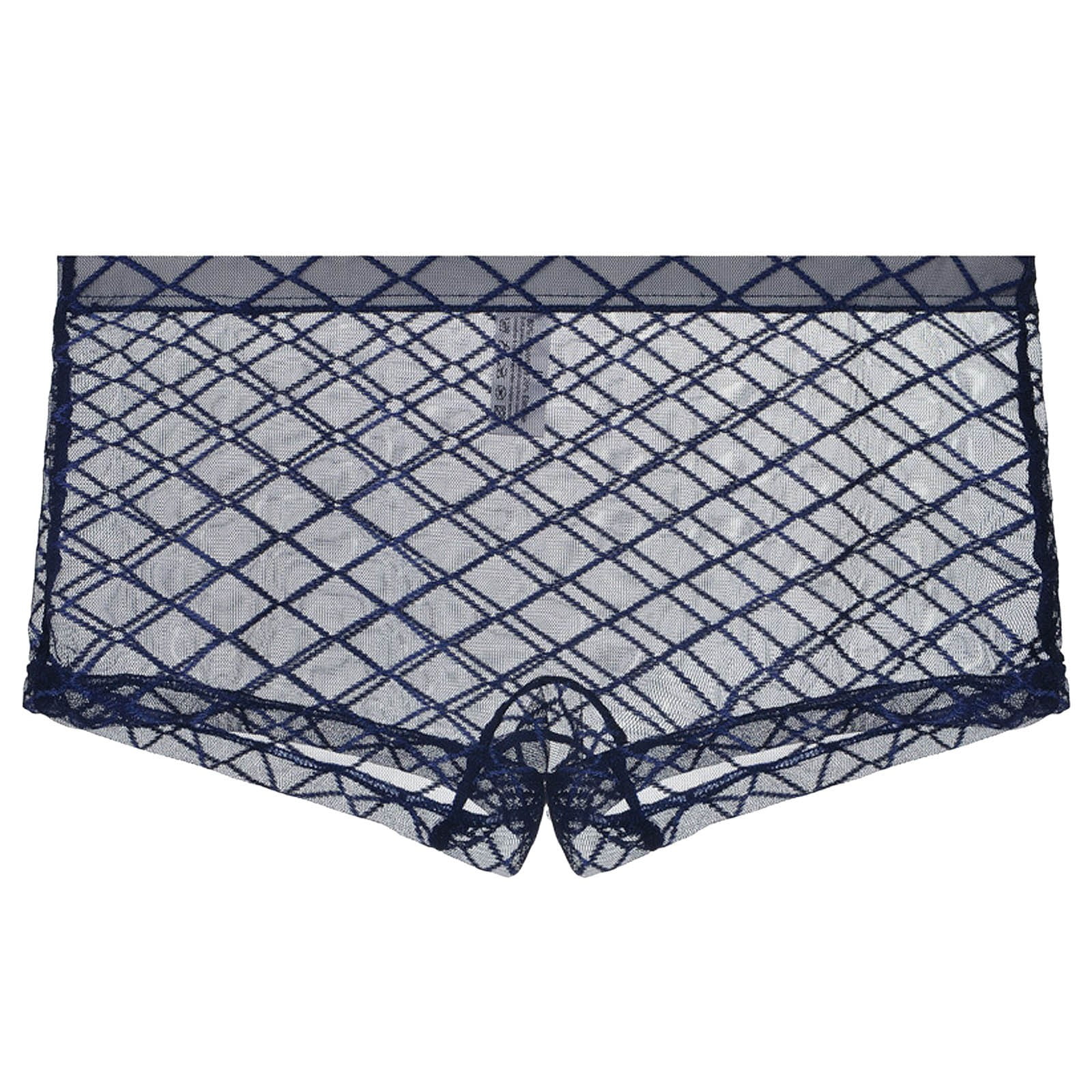 MSJUHEG Boxers For Men Mens Boxer Briefs Mens Ice Silk Transparent ...